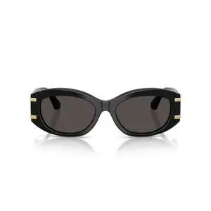 Dolce & Gabbana Oval Frame Sunglasses - Black