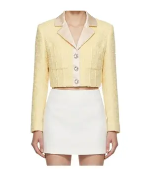 Marissa Chiara Long Sleeve Cropped Jacket