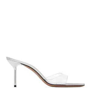 Paris Texas Lidia Almond Open Toe Sandals - Silver
