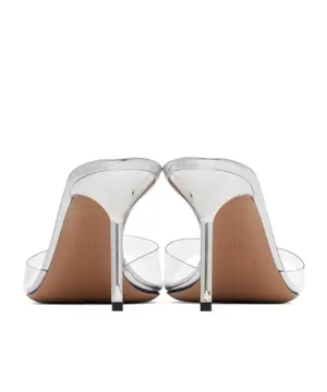 Paris Texas Lidia Almond Open Toe Sandals - Silver