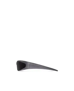 Balenciaga Wrap-around Frame Sunglasses - Black