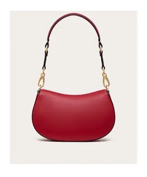 Valentino Garavani Vlogo Signature Foldover Small Shoulder Bag - Red
