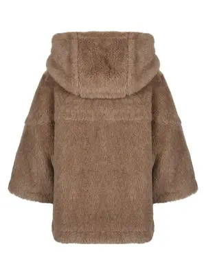 Max Mara Zip-up Hooded Jacket - Brown
