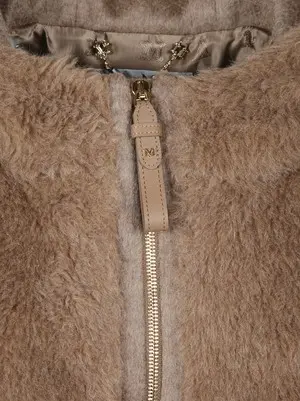 Max Mara Zip-up Hooded Jacket - Brown