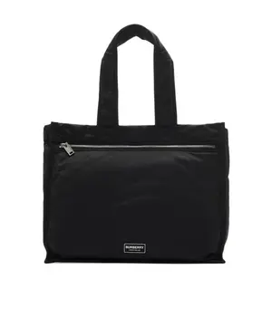 Burberry Large Nylon Tote Bag - Black