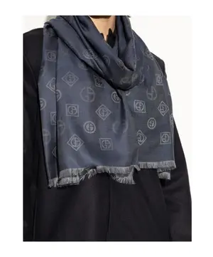 Giorgio Armani Logo-pattern Jacquard Scarf