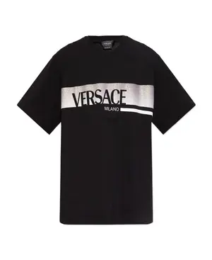 Versace Glitter Metallic Logo T-shirt