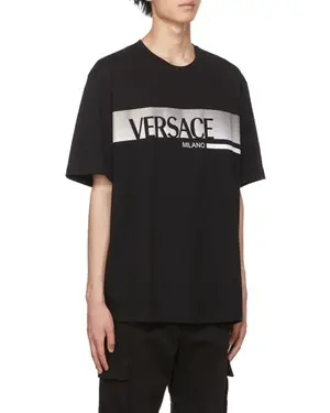 Versace Glitter Metallic Logo T-shirt
