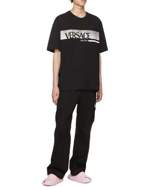 Versace Glitter Metallic Logo T-shirt