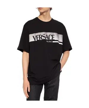Versace Glitter Metallic Logo T-shirt