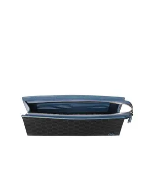 Gucci Monogrammed Clutch Bag With Detachable Wrist Strap