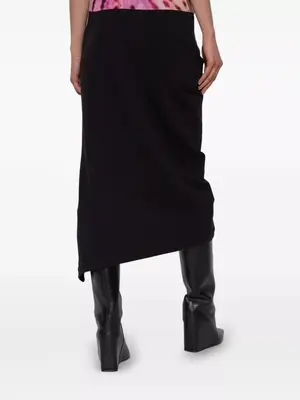 Dries Van Noten Asymmetrical Hem Midi Skirt