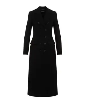 Dolce & Gabbana Double-breasted Long Coat - Black