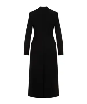Dolce & Gabbana Double-breasted Long Coat - Black