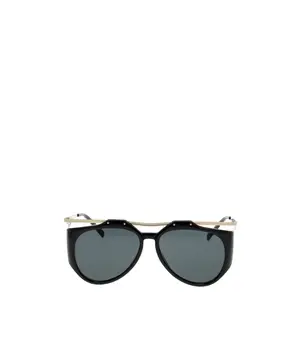 Saint Laurent Amelia Shield Sunglasses - Black