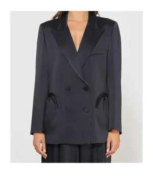 BLAZÉ MILANO Novalis Double-breasted Blazer - Black