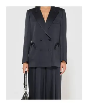 BLAZÉ MILANO Novalis Double-breasted Blazer - Black