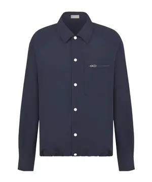 Dior Embroidered Shirt - Blue