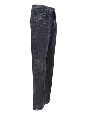 Dolce & Gabbana Logo Plaque Straight-leg Jeans - Multi-color
