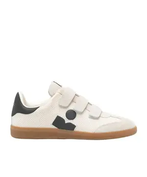 Isabel Marant Étoile Perforated Velcro Low-top Sneakers - Chalk/black