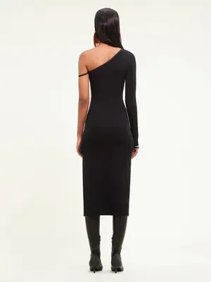 COURREGES Courrèges One-sleeve Lingerie Dress With Ac Logo