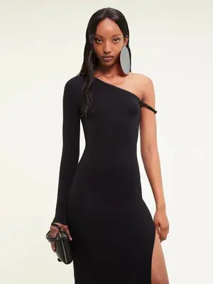 COURREGES Courrèges One-sleeve Lingerie Dress With Ac Logo