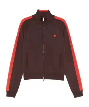 WALES BONNER Brown Zipped Track Jacket