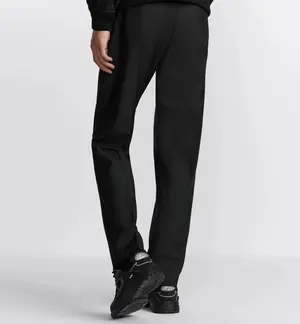 Dior High Waist Straight Leg Trousers - Grey