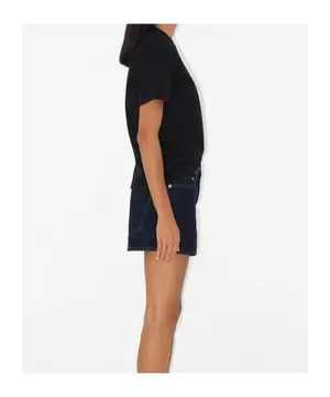 Burberry B Crest Embroidered Crewneck T-shirt - Black