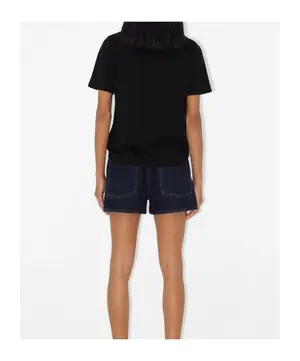 Burberry B Crest Embroidered Crewneck T-shirt - Black