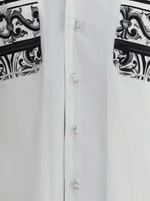 Dolce & Gabbana Dolce Gabbana Majolica Printed Short-sleeved Shirt