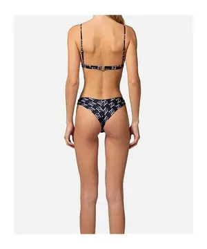 Elisabetta Franchi Monogram-print Triangle Bikini Set - Black