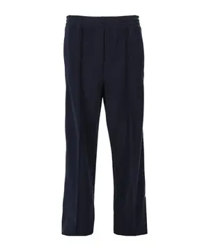 Miu Miu Elasticated Waistband Pleated Trousers - Black