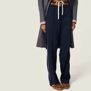 Miu Miu Elasticated Waistband Pleated Trousers