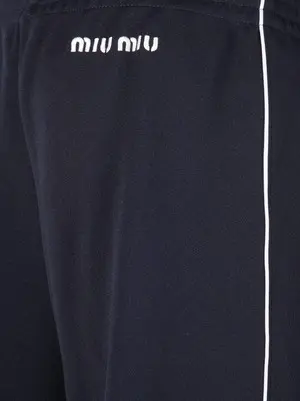 Miu Miu Elasticated Waistband Pleated Trousers