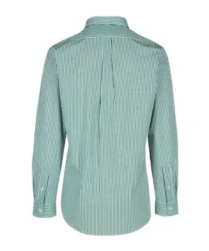 Polo Ralph Lauren All Fit Striped Stretch Poplin Shirt - Green