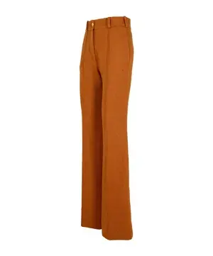 PATOU Crease Detailed Flared Pants