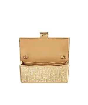 Fendi Baguette Ff Jacquard Chain-linked Wallet