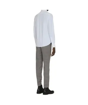 PT TORINO Wool Dress Trousers With Plaid Pattern