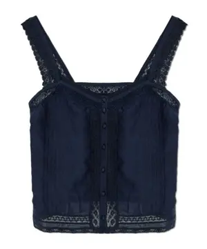 Zadig&Voltaire Lace Trimmed Bustier-style Tank Top