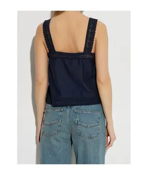 Zadig&Voltaire Lace Trimmed Bustier-style Tank Top