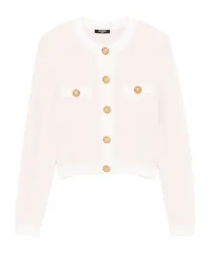 Balmain Light Tweed Button Cardigan - No