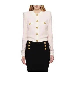 Balmain Light Tweed Button Cardigan - No