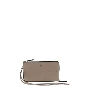 Montblanc Logo Plaque Zip-up Wallet - Gray