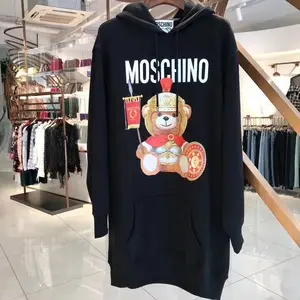 Moschino Printed Longline Hoodie
