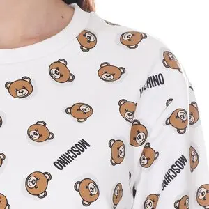 Moschino Multicolor Logo Detail Hoodie