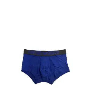 Emporio Armani Logo Elastic Waist Panties - Blue