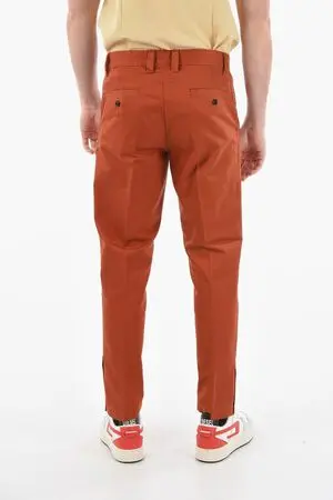 DIESEL® Straight-leg Pants With Belt Ring Detail