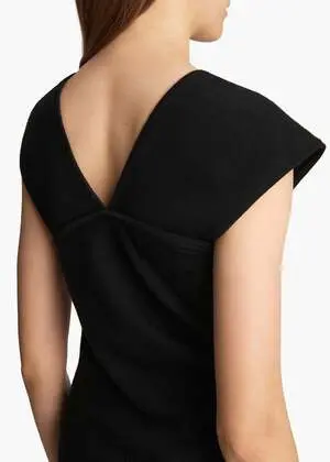 Khaite Josif Top With Cap Sleeves And Square Neck