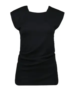 Khaite Josif Top With Cap Sleeves And Square Neck